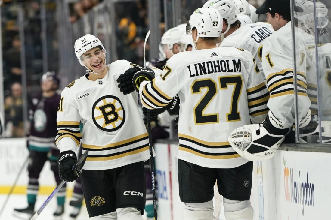Poitras scores his first two NHL goals as Bruins top Ducks | News ...